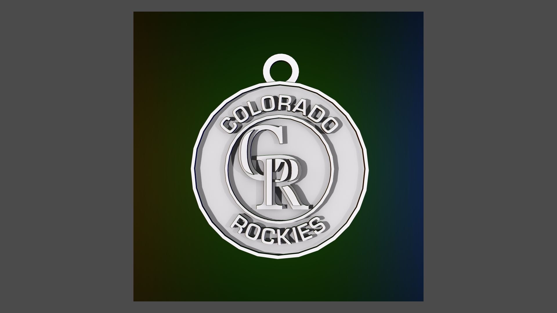 3D Model Colorado Rockies Logo Keychan Shield Printable And Renderable ...