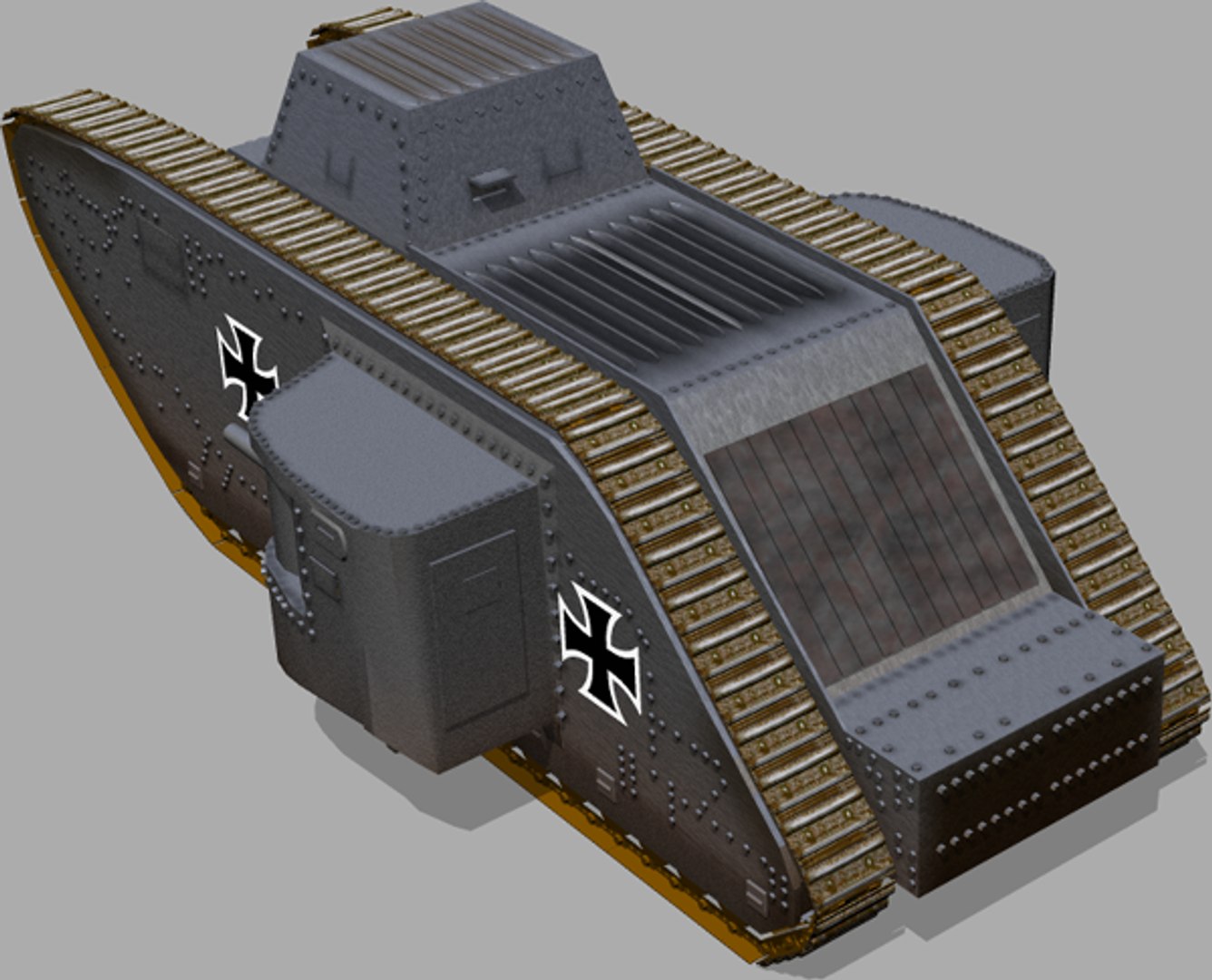 3d 3ds Ww1 German Tank