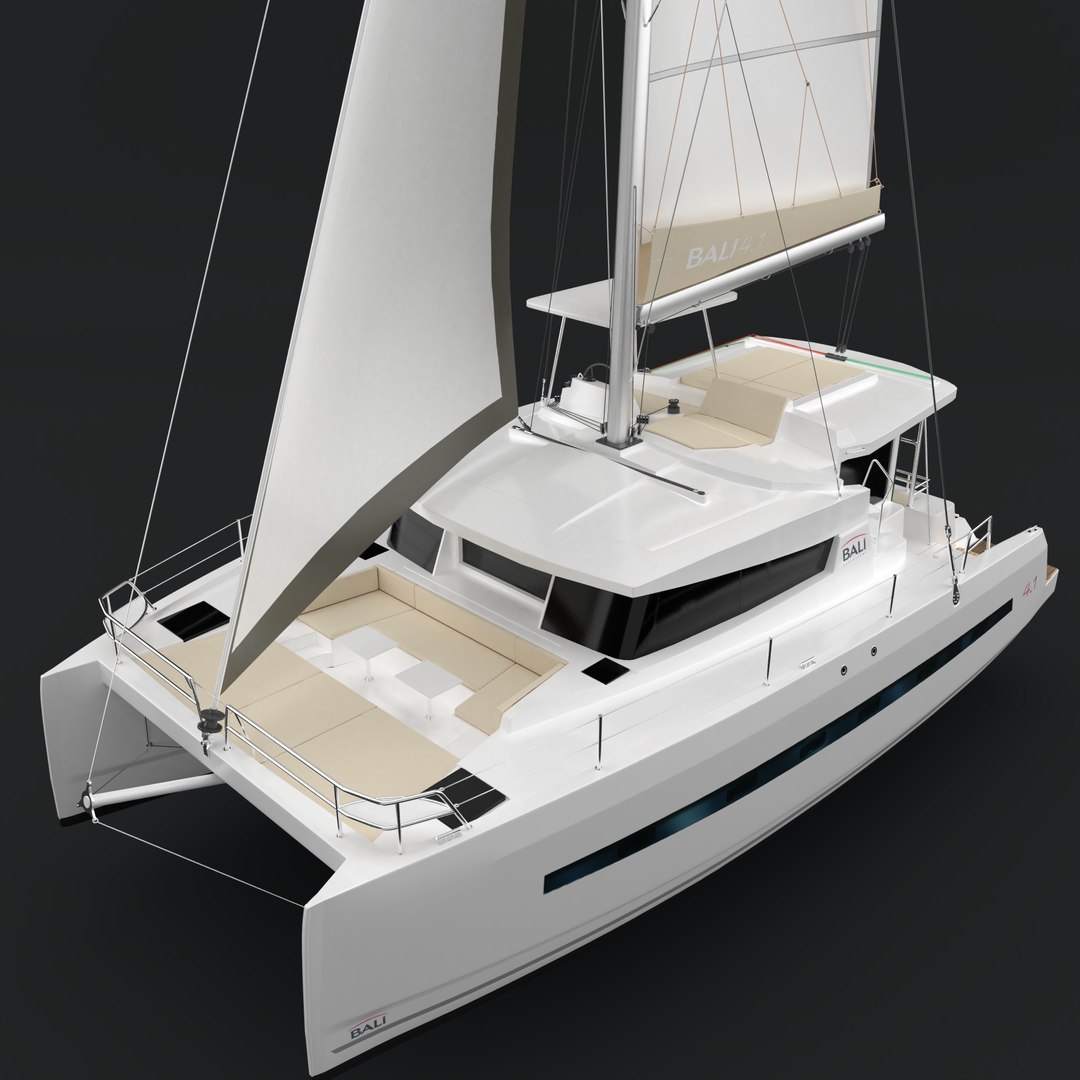 3D Catamaran BALI 4.1 3D - TurboSquid 1732469