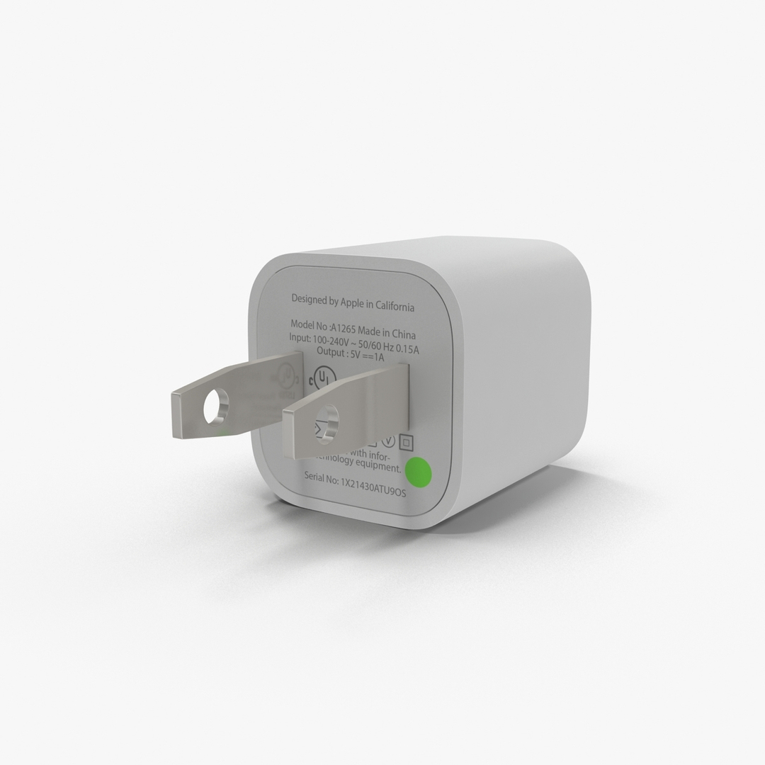 Apple 5w Usb Power 3d Model