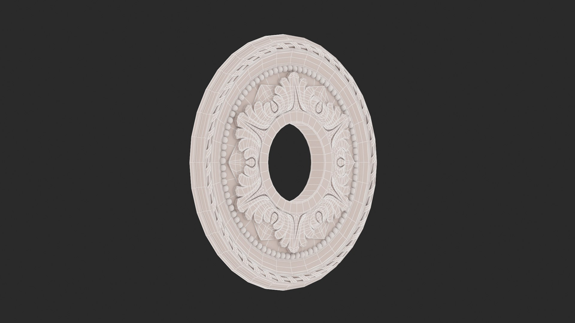 3D Ceiling Medallion Model - TurboSquid 1701394