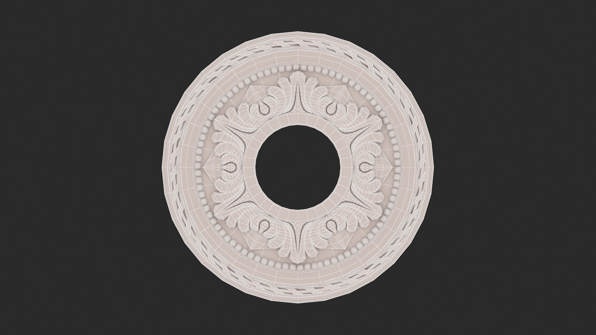 3D Ceiling Medallion Model - TurboSquid 1701394