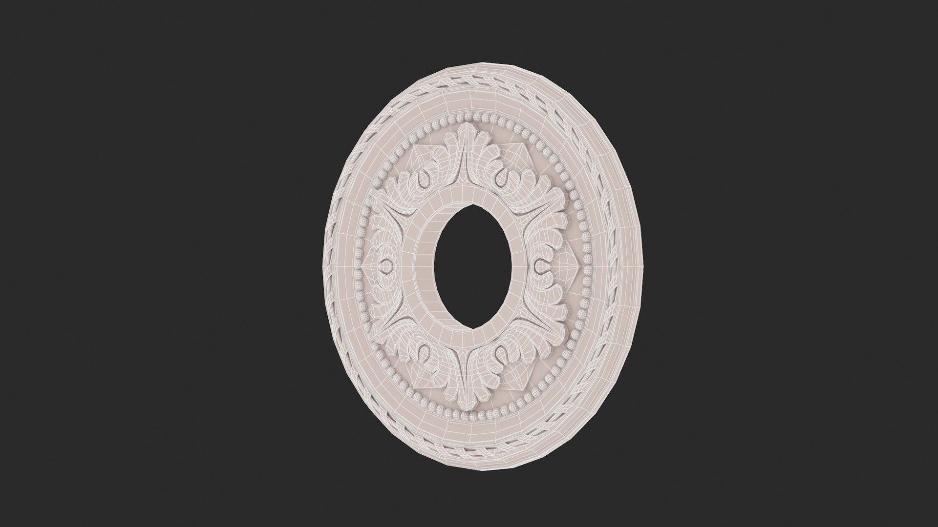 3D Ceiling Medallion Model - TurboSquid 1701394