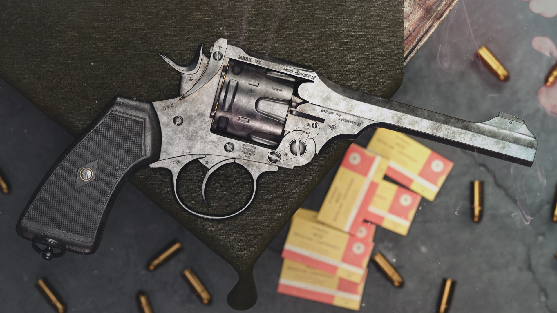 3D Webley Revolver 3D Model - TurboSquid 2321347