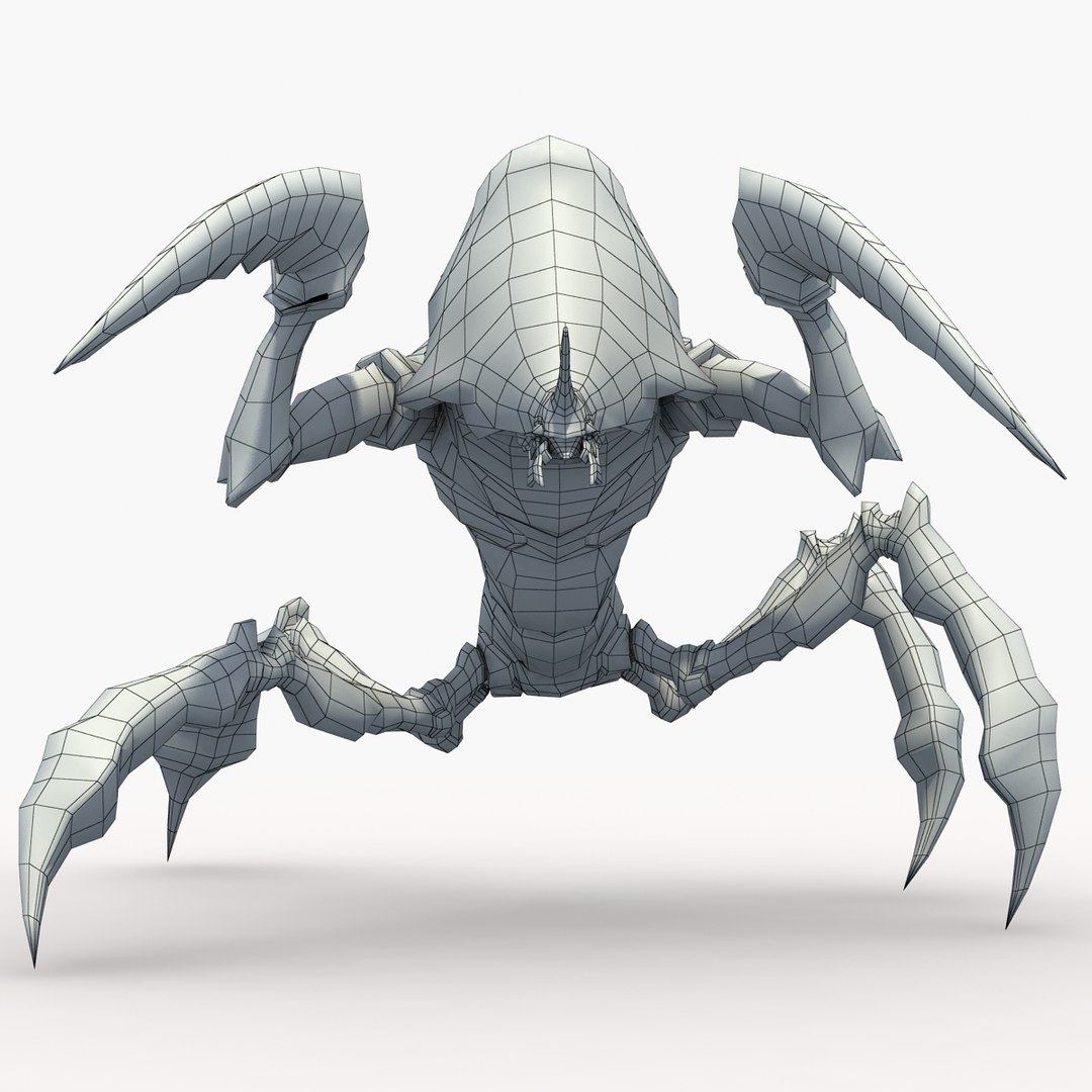 3d alien bug rigging animation