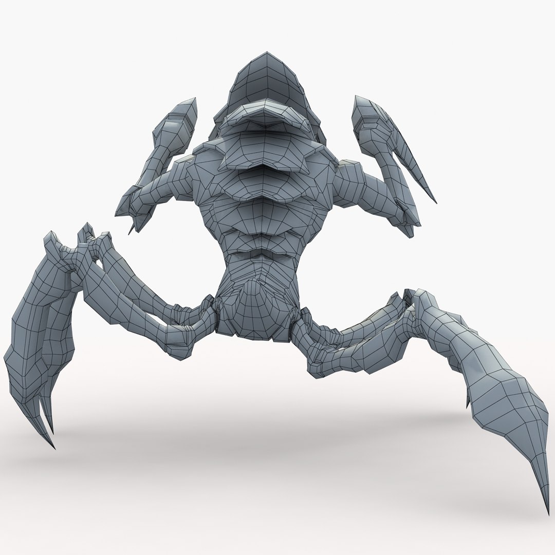 3d alien bug rigging animation