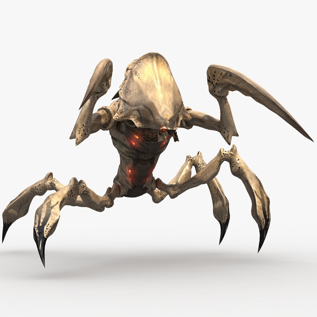 3d Alien Bug Rigging Animation