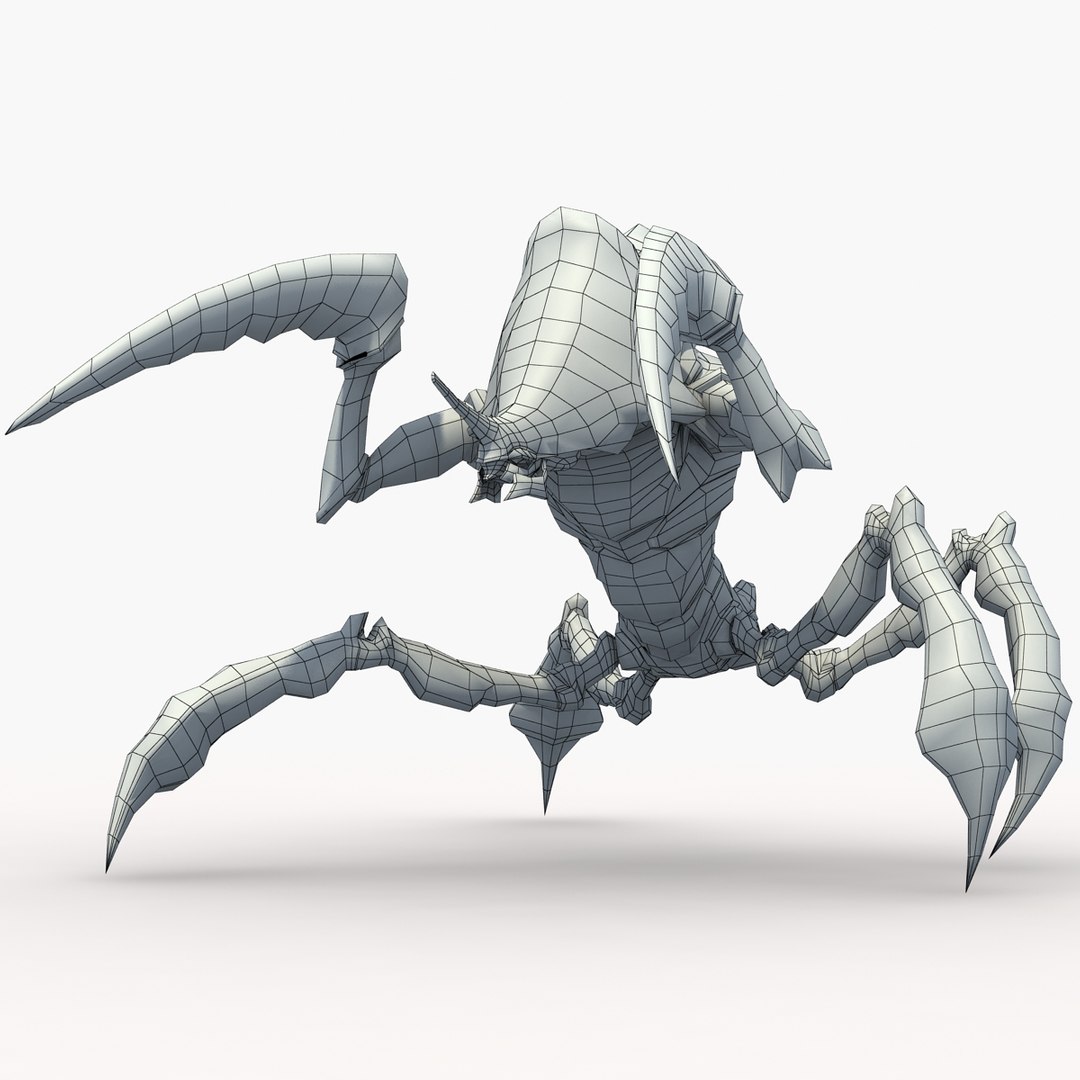 3d alien bug rigging animation