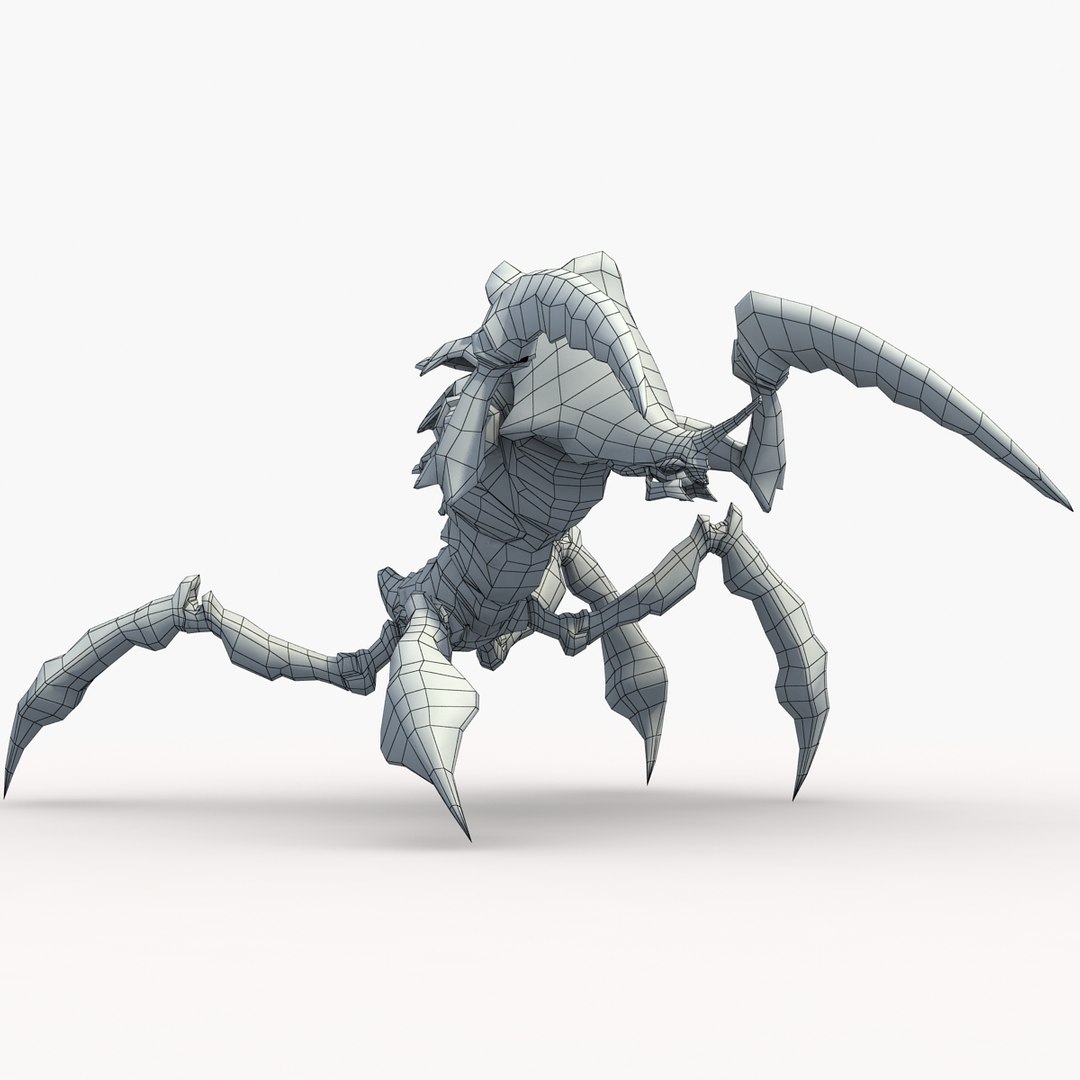 3d alien bug rigging animation