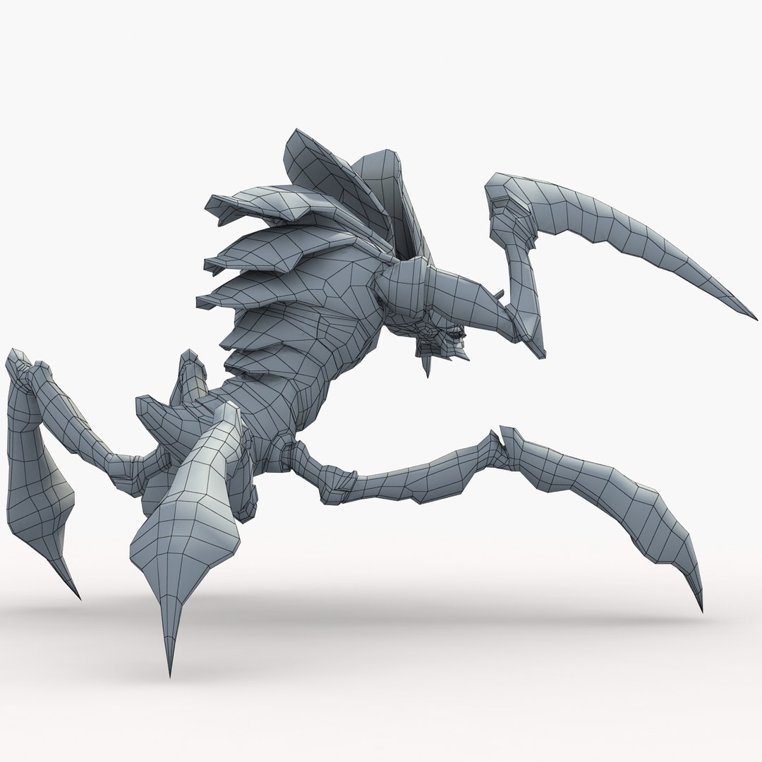3d alien bug rigging animation