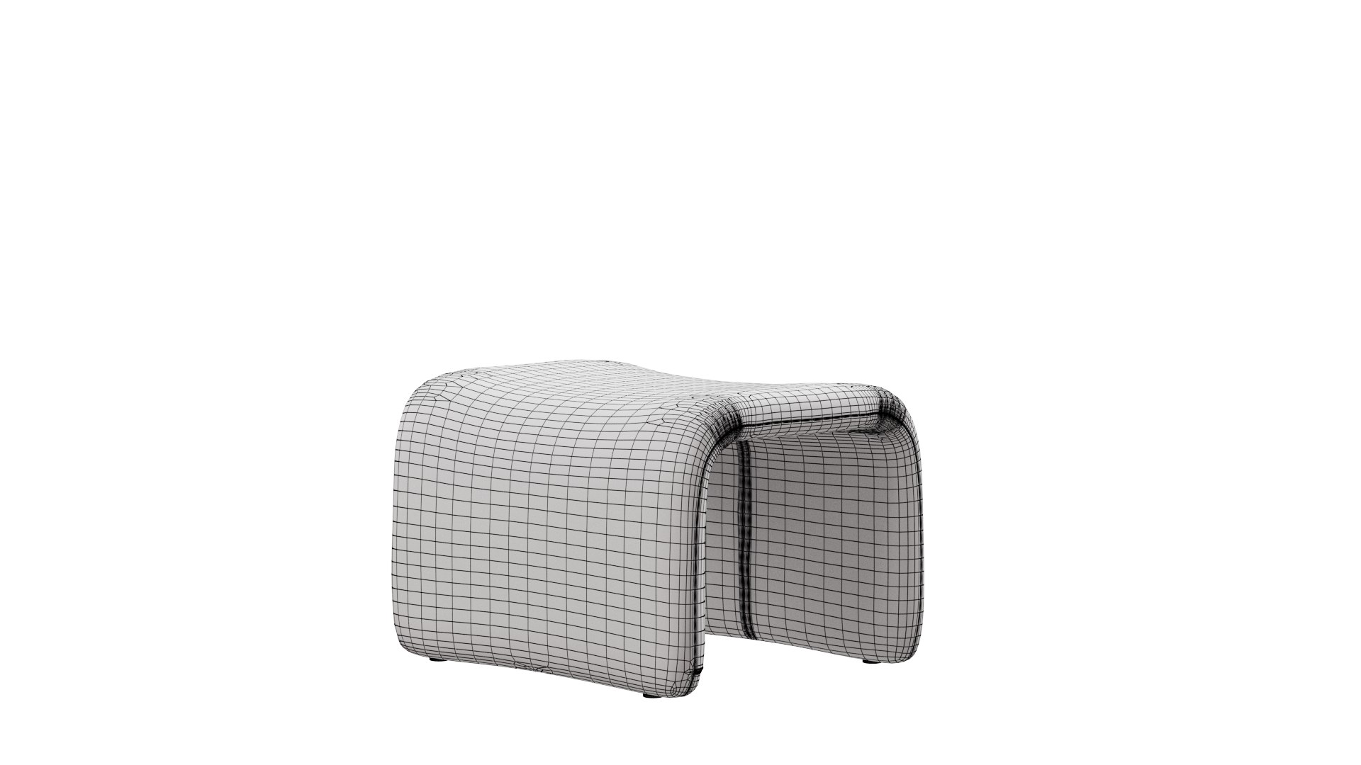 Artilleriet - Etcetera Leather Lounge Chair And Footstool 3D ...