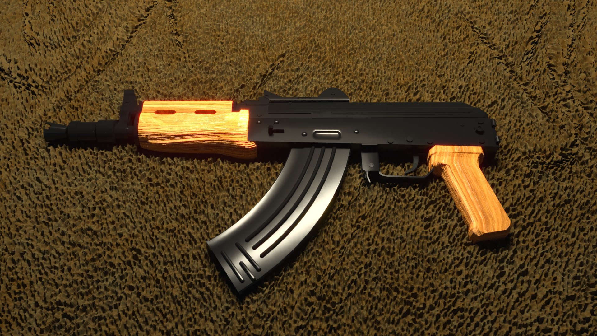 modèle 3D de Micro-pistolet AK-47 - TurboSquid 2456087