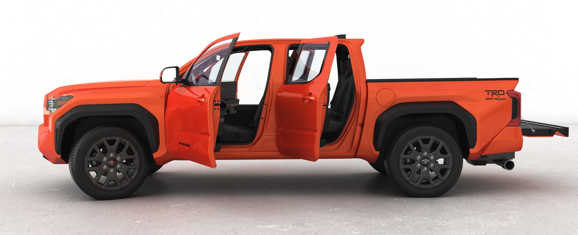 Toyota Tacoma TRD Off Road 2025 Opening Doors And Trunk 3D - TurboSquid ...