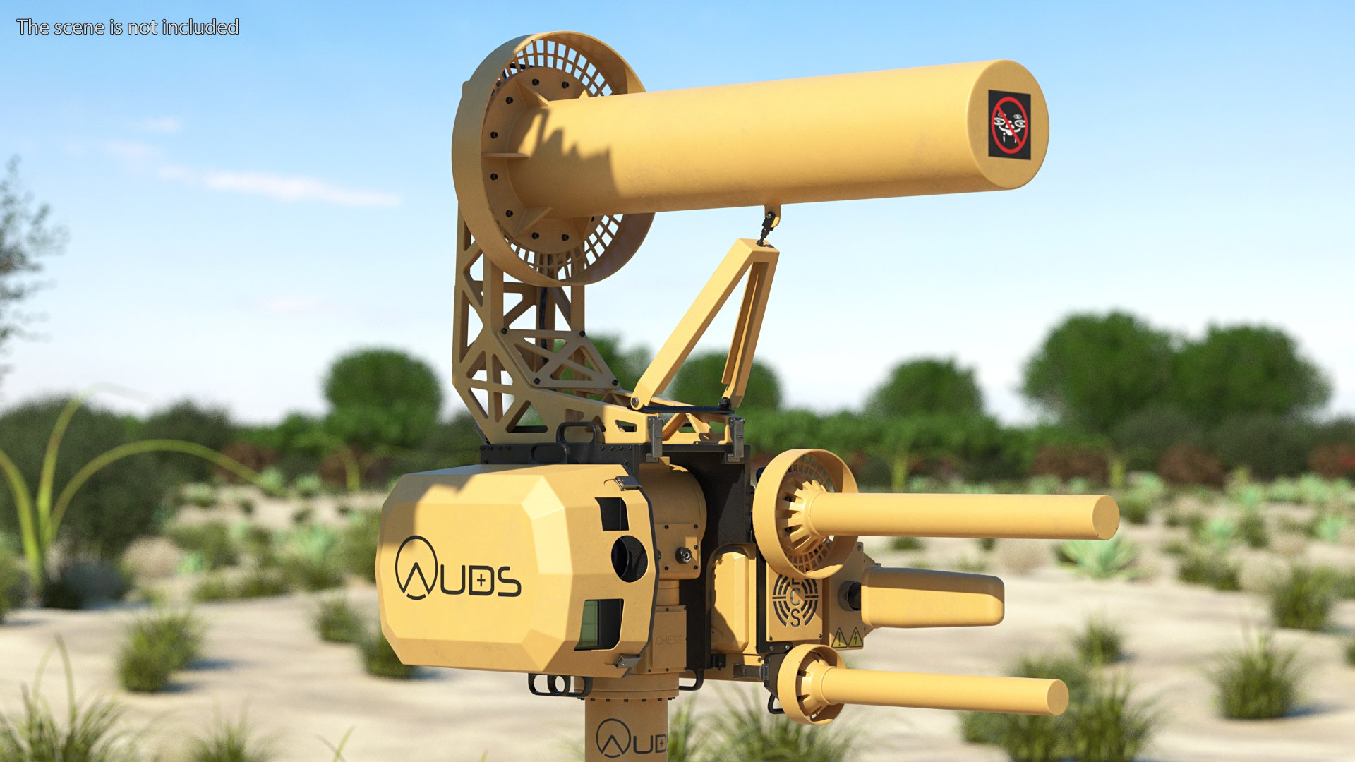 Blighter Electro Optical System and Directional RF Inhibitor 3D model ...