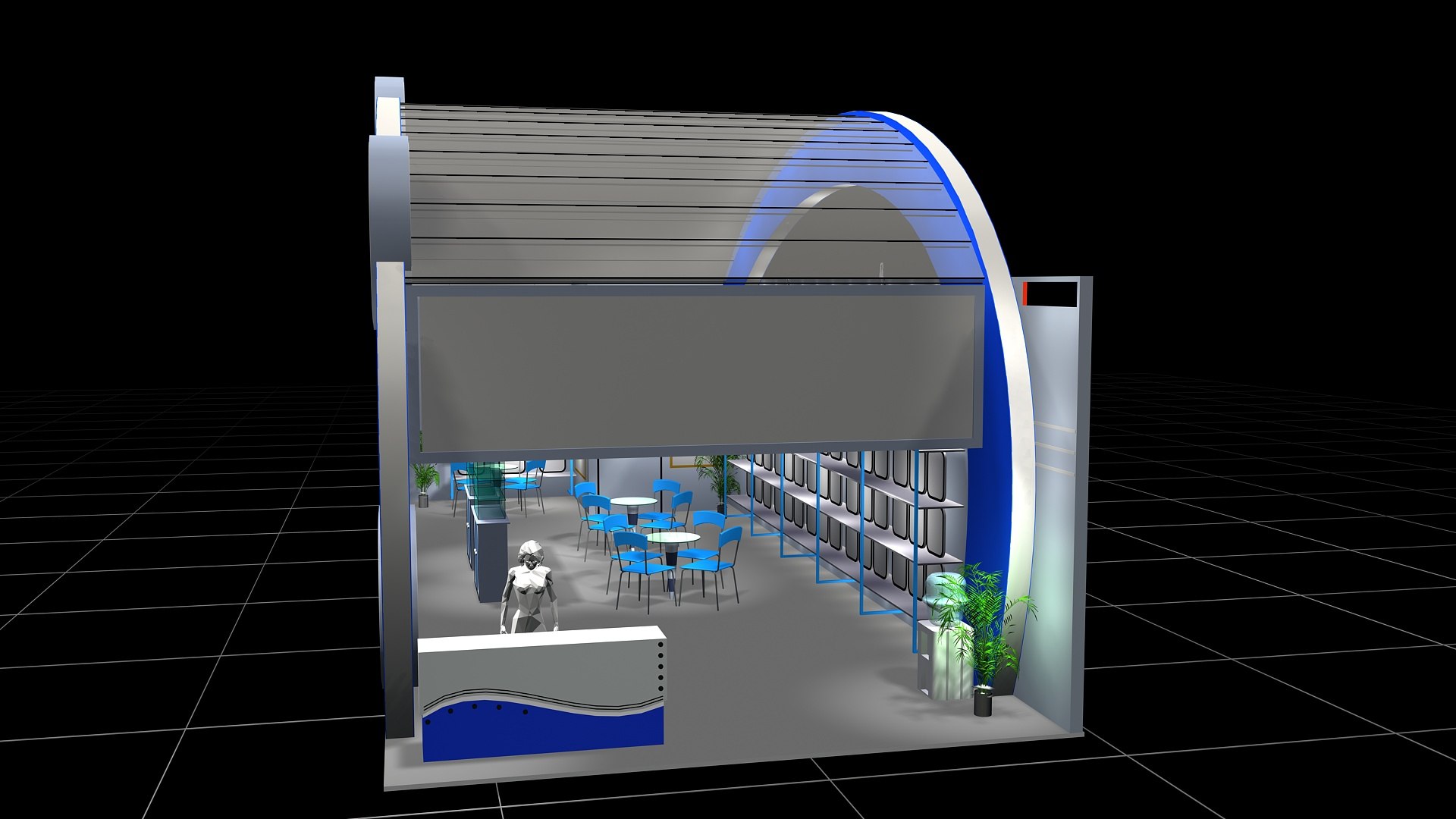 2 Side Open Stand 3D Model - TurboSquid 1995161