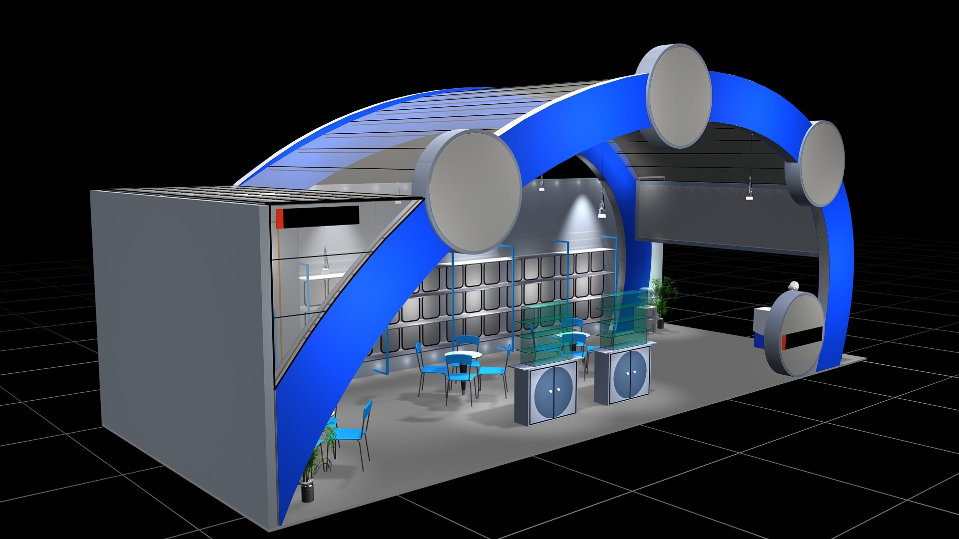 2 Side Open Stand 3D Model - TurboSquid 1995161