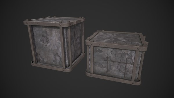 3D Concrete Box - TurboSquid 1954994