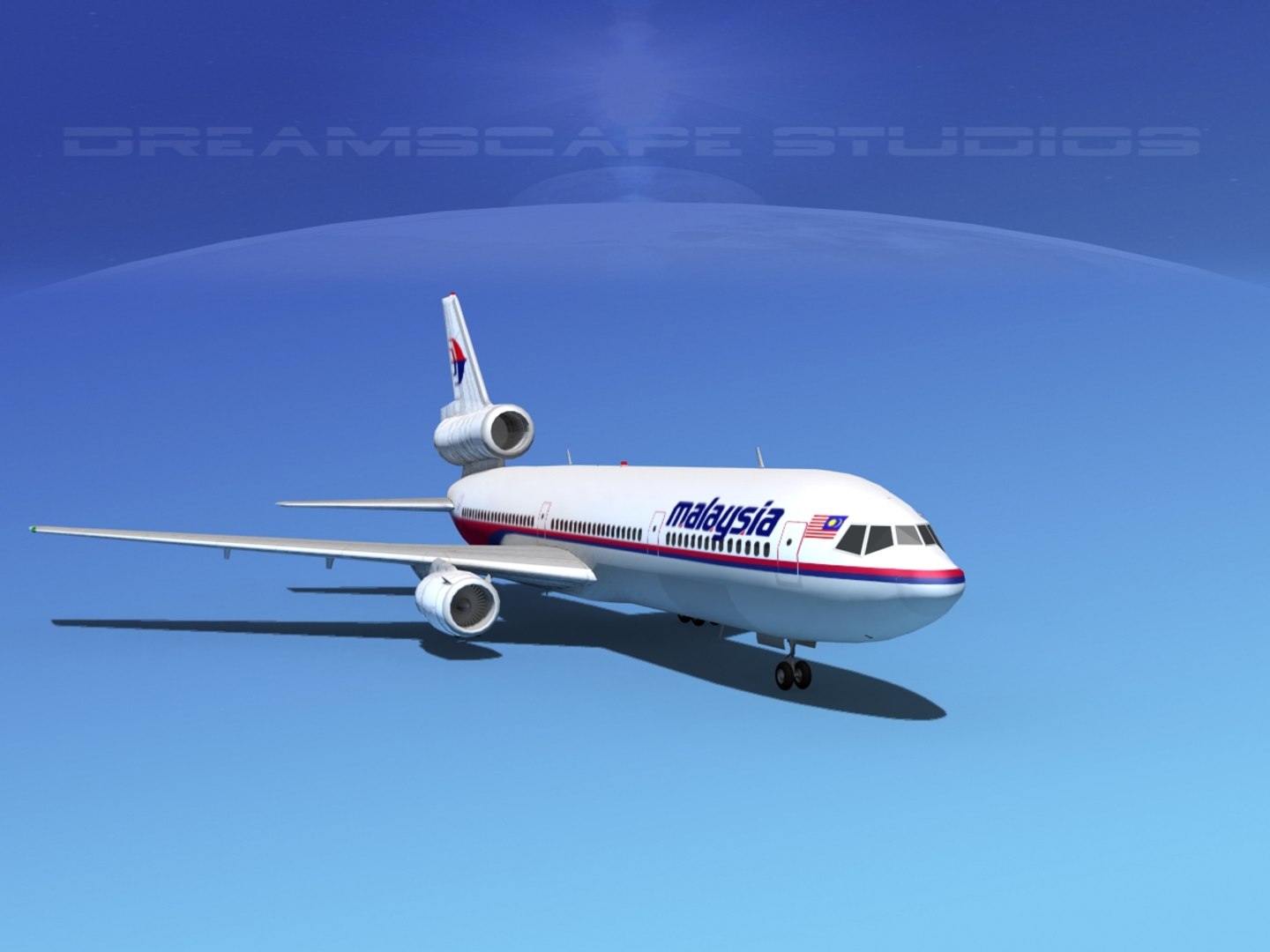 douglas dc-10 3d max