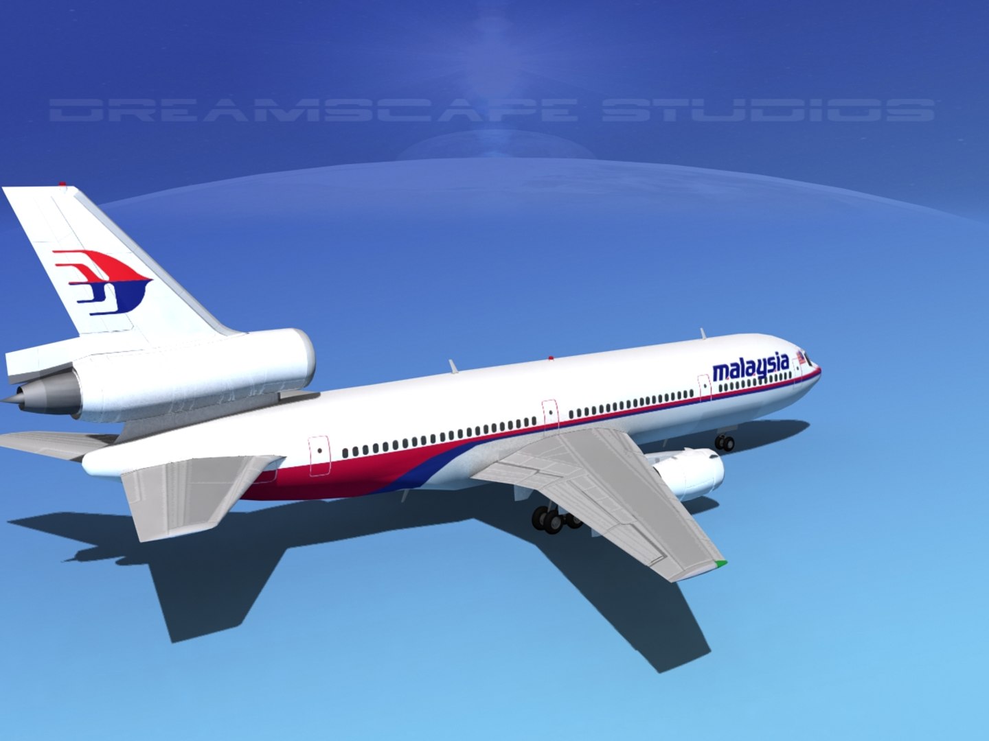 douglas dc-10 3d max