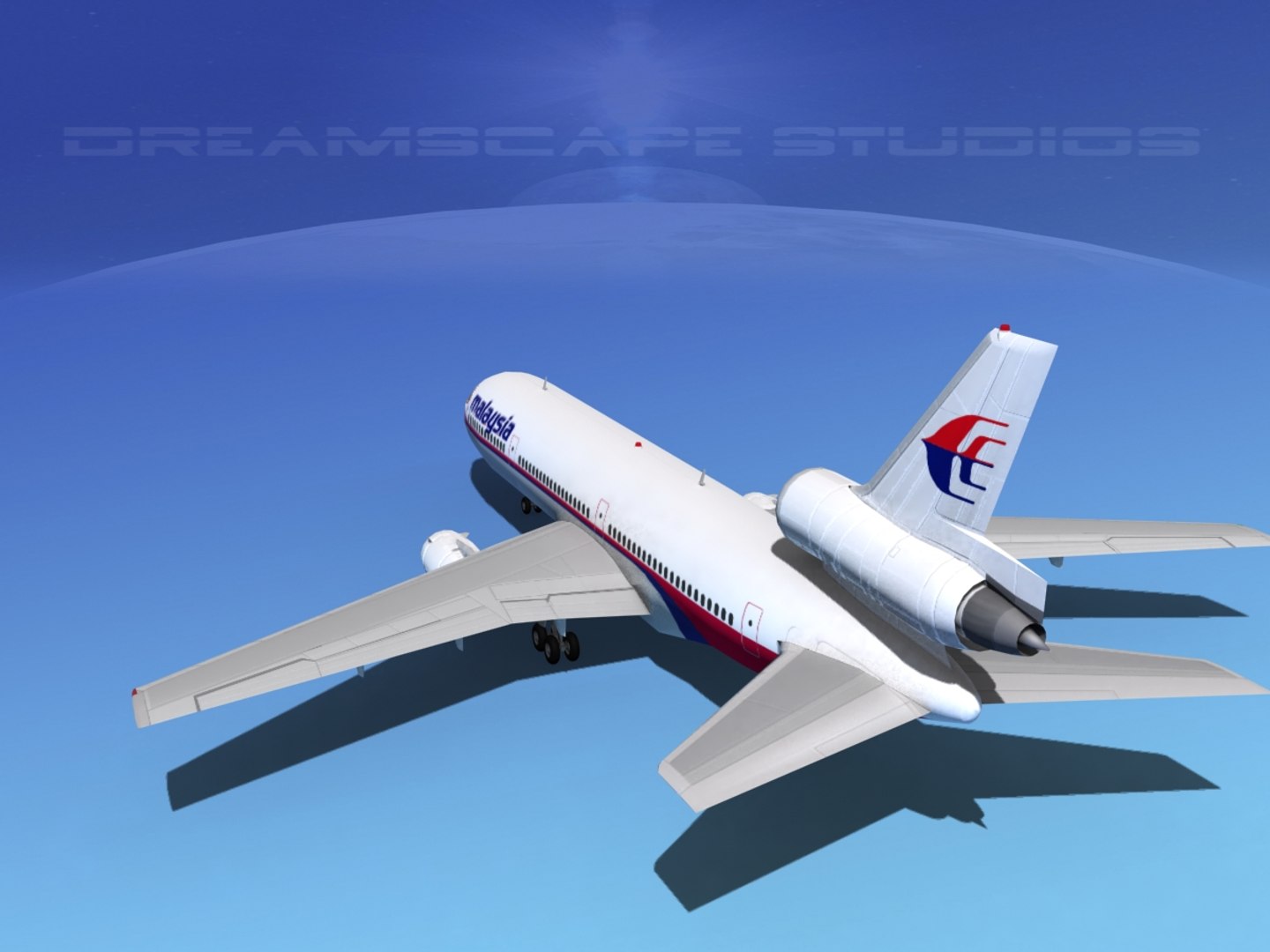 douglas dc-10 3d max