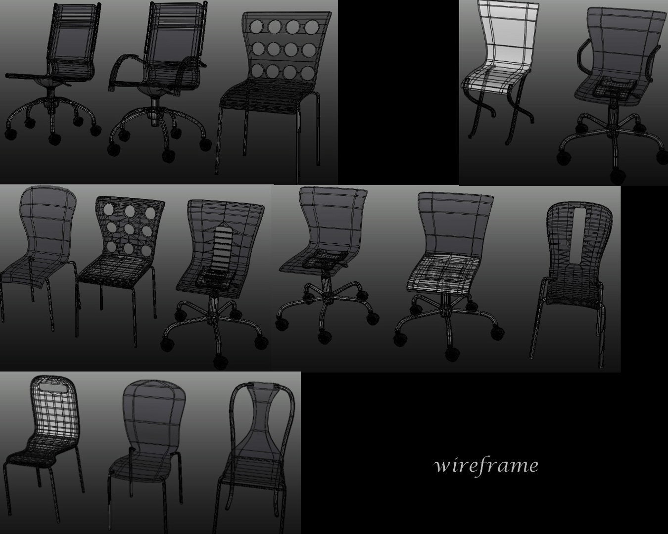 3d Computer Table Set 15