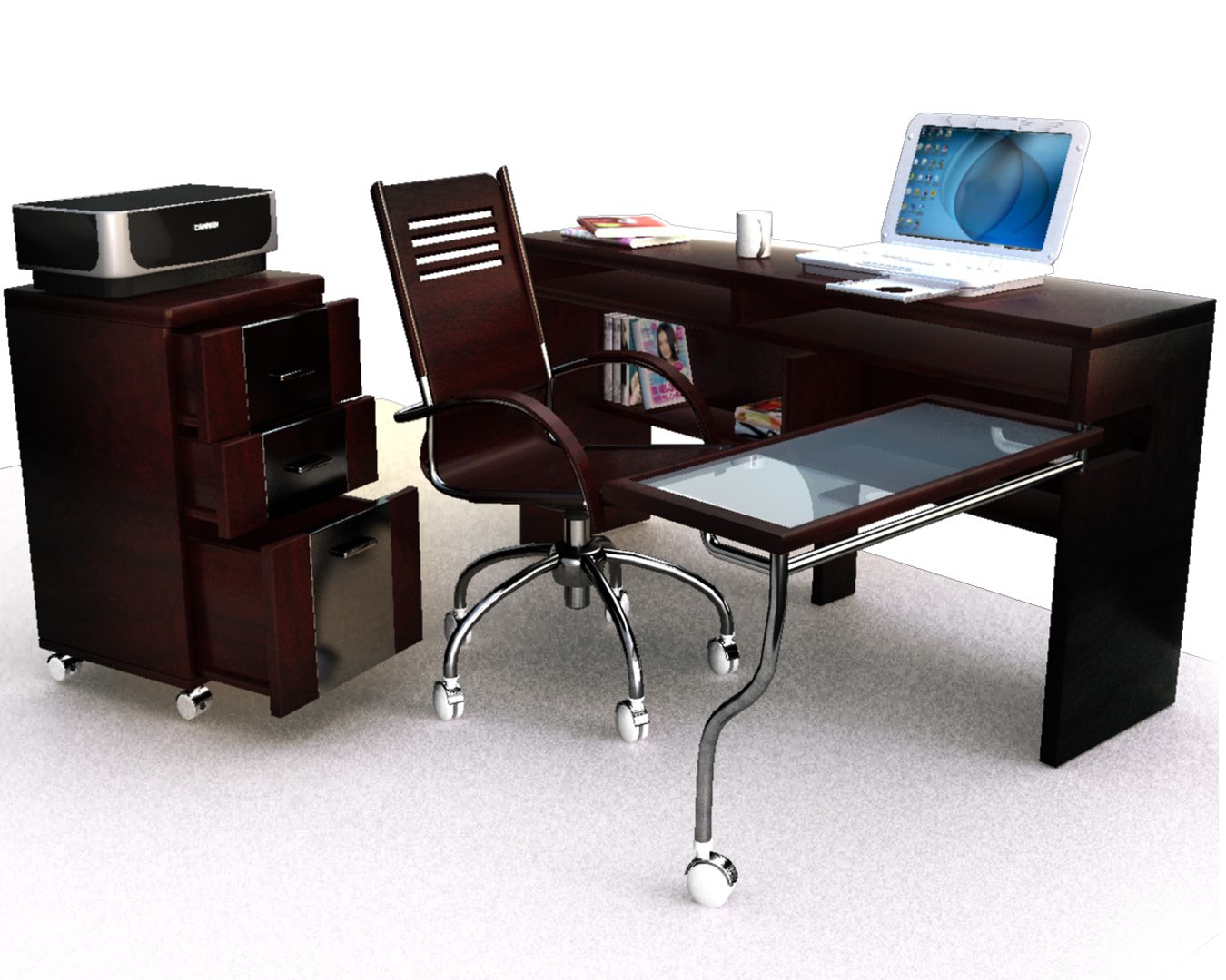 3d Computer Table Set 15