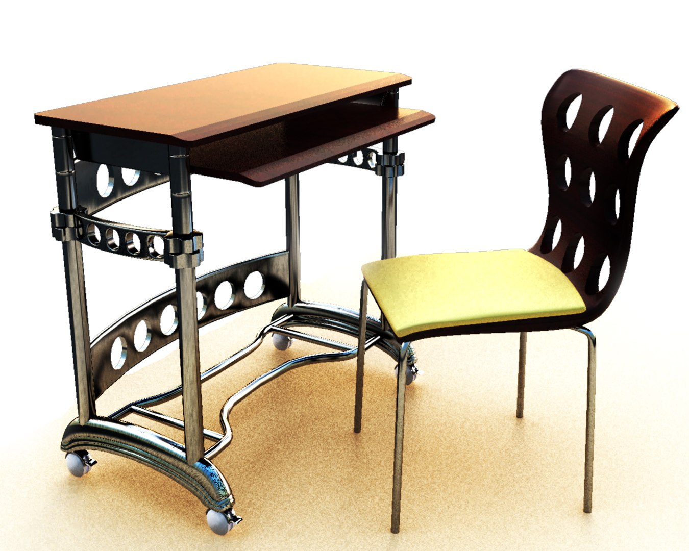 3d Computer Table Set 15