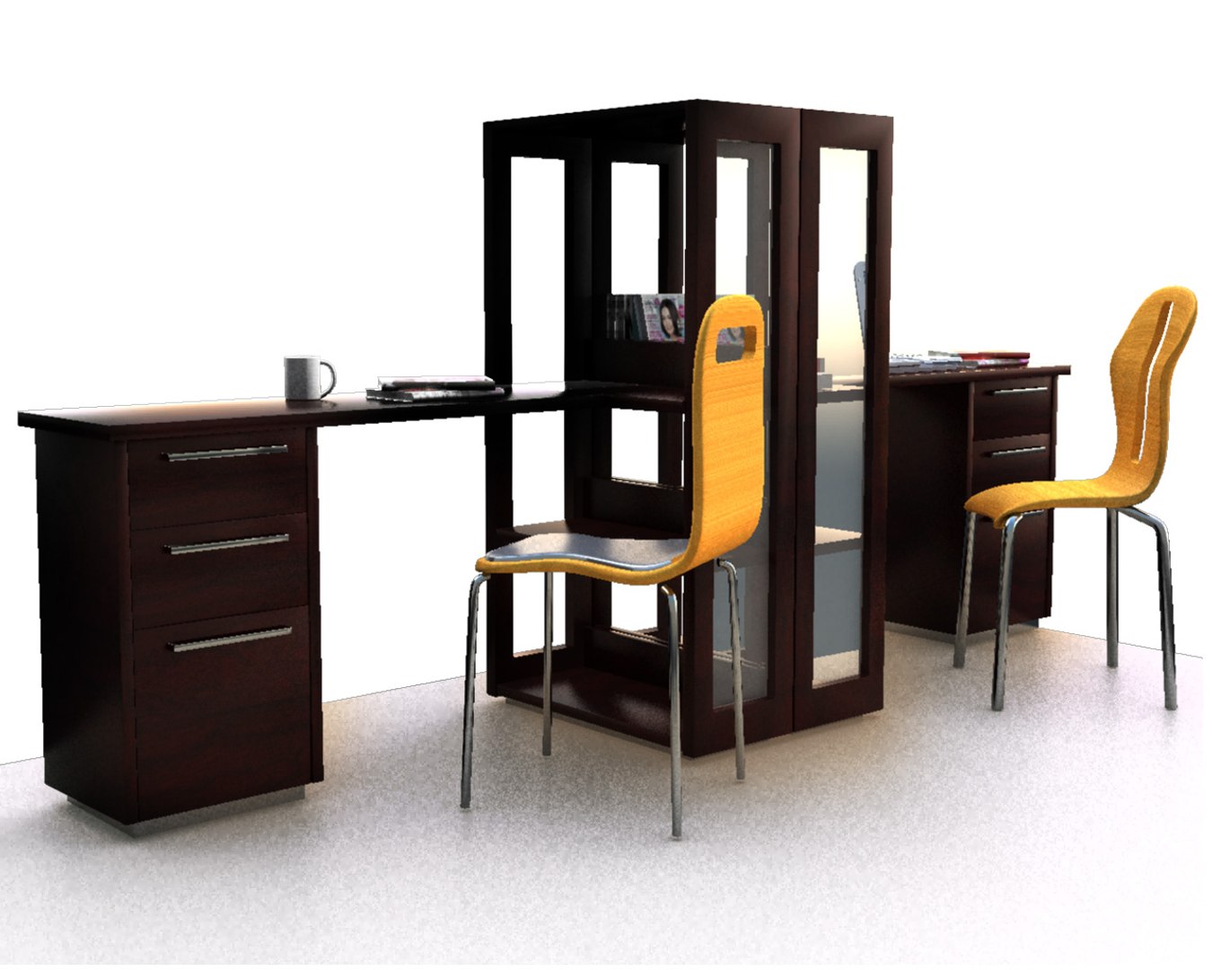 3d Computer Table Set 15