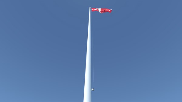 Animated Flag of Denmark 3D - TurboSquid 1736469