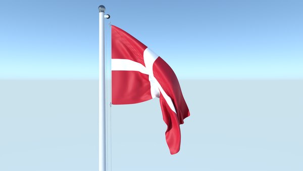 Animated Flag of Denmark 3D - TurboSquid 1736469
