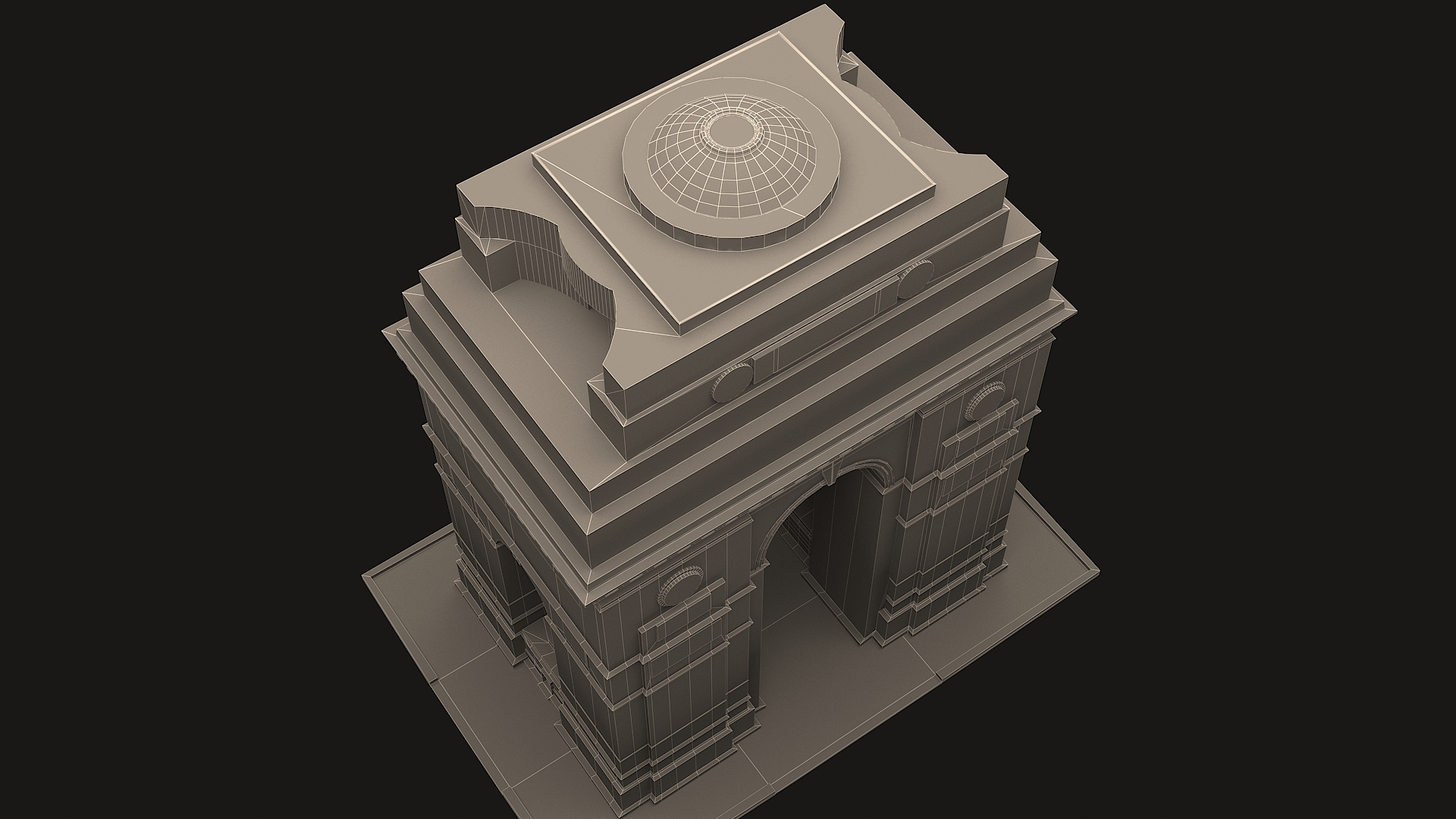 India Gate 3D - TurboSquid 1746205