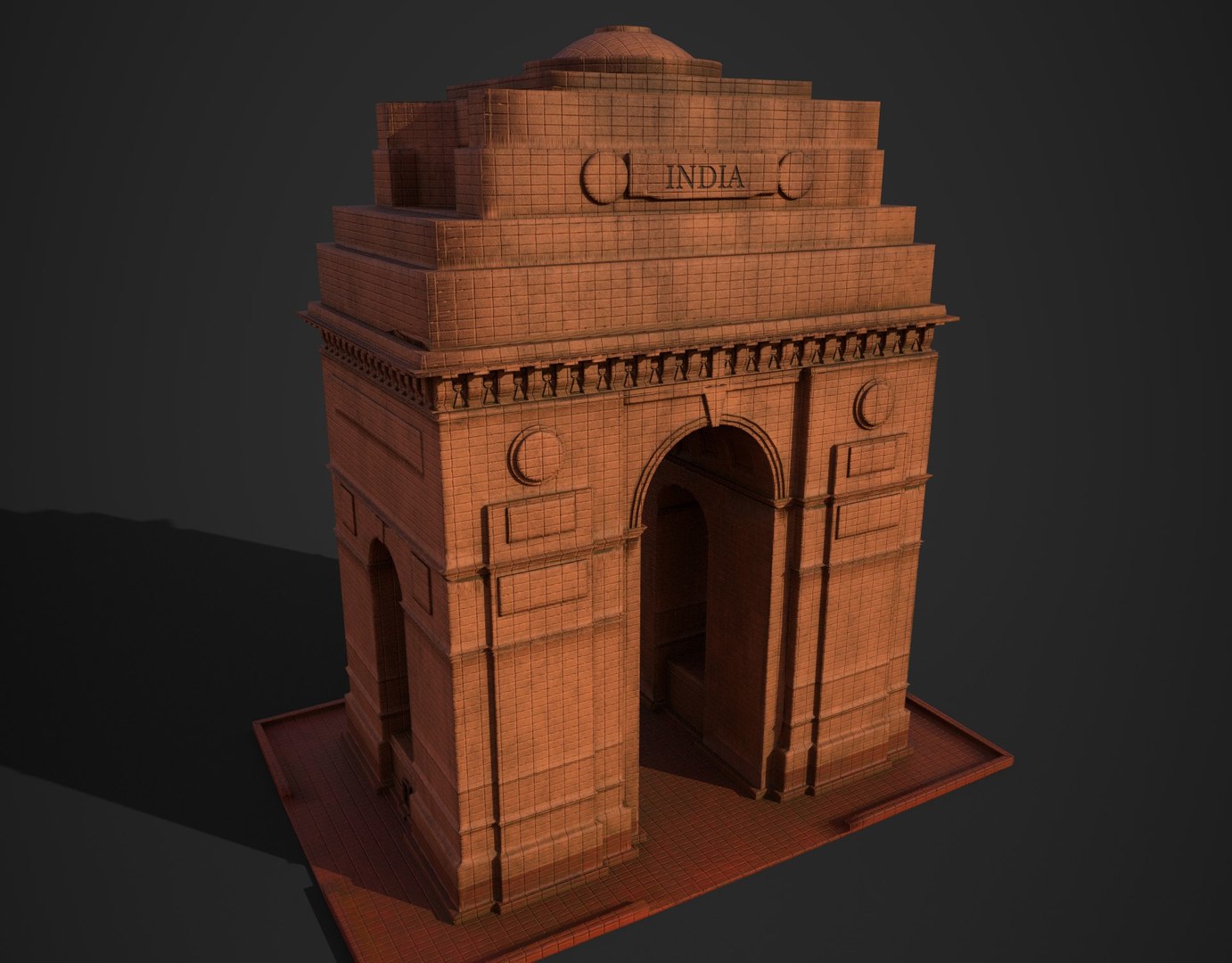 India Gate 3D - TurboSquid 1746205