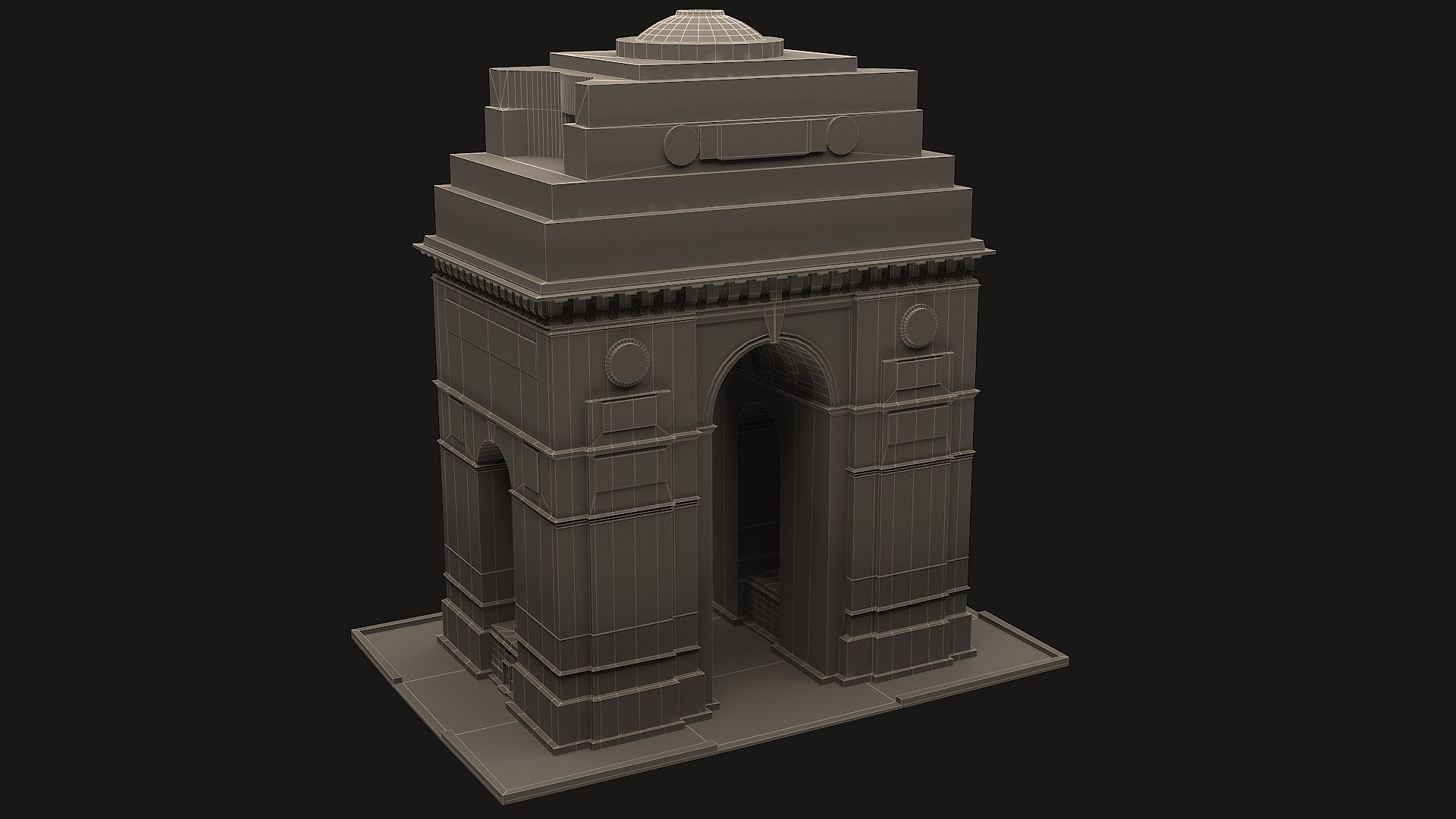 India Gate 3D - TurboSquid 1746205