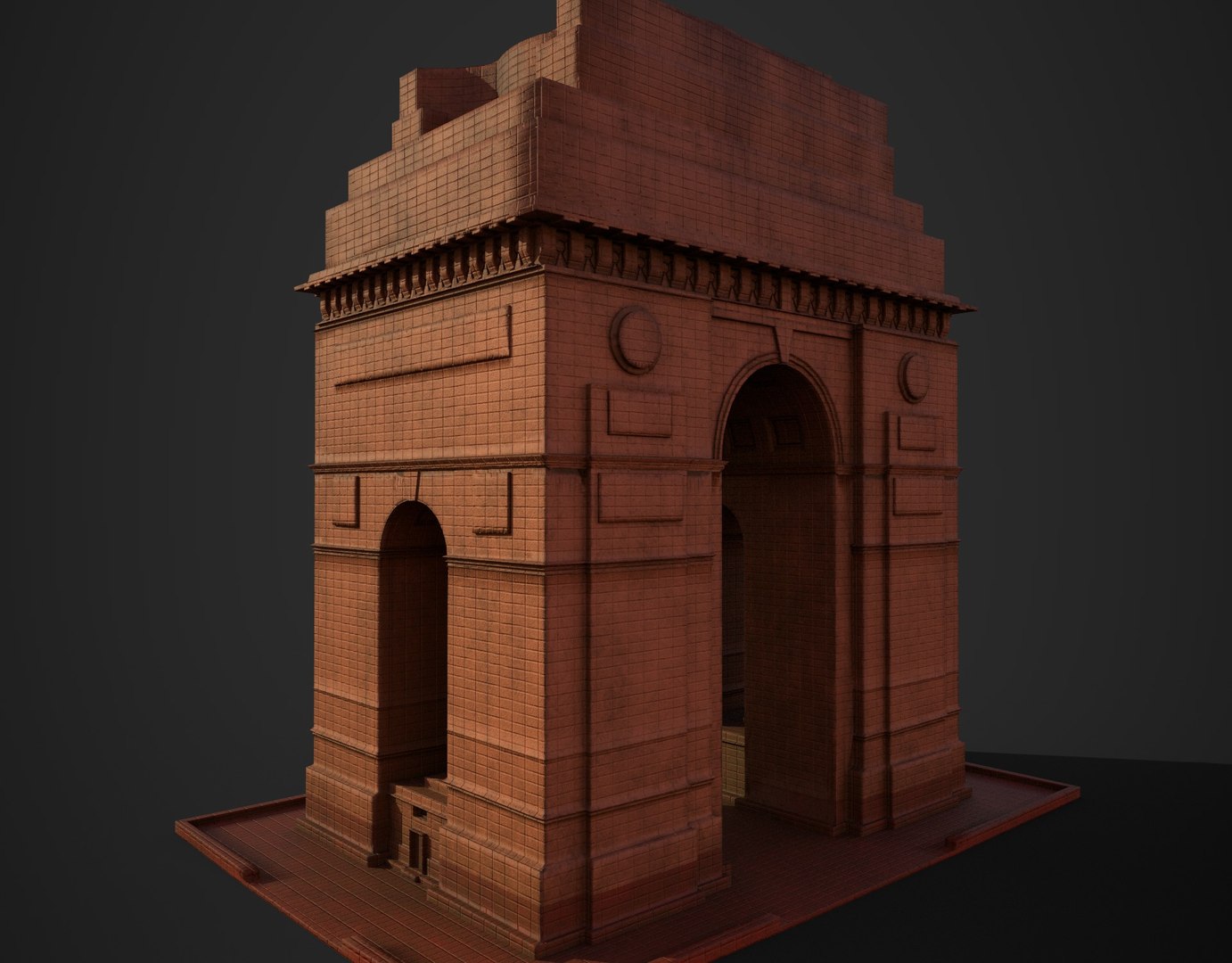 India Gate 3D - TurboSquid 1746205