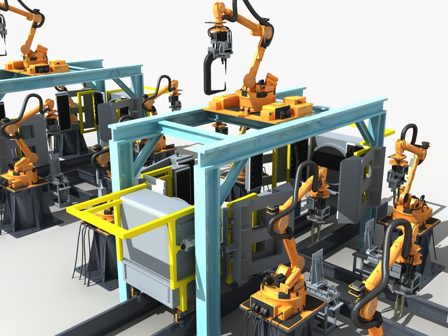 3D Robot Welding Production Model - TurboSquid 1227749