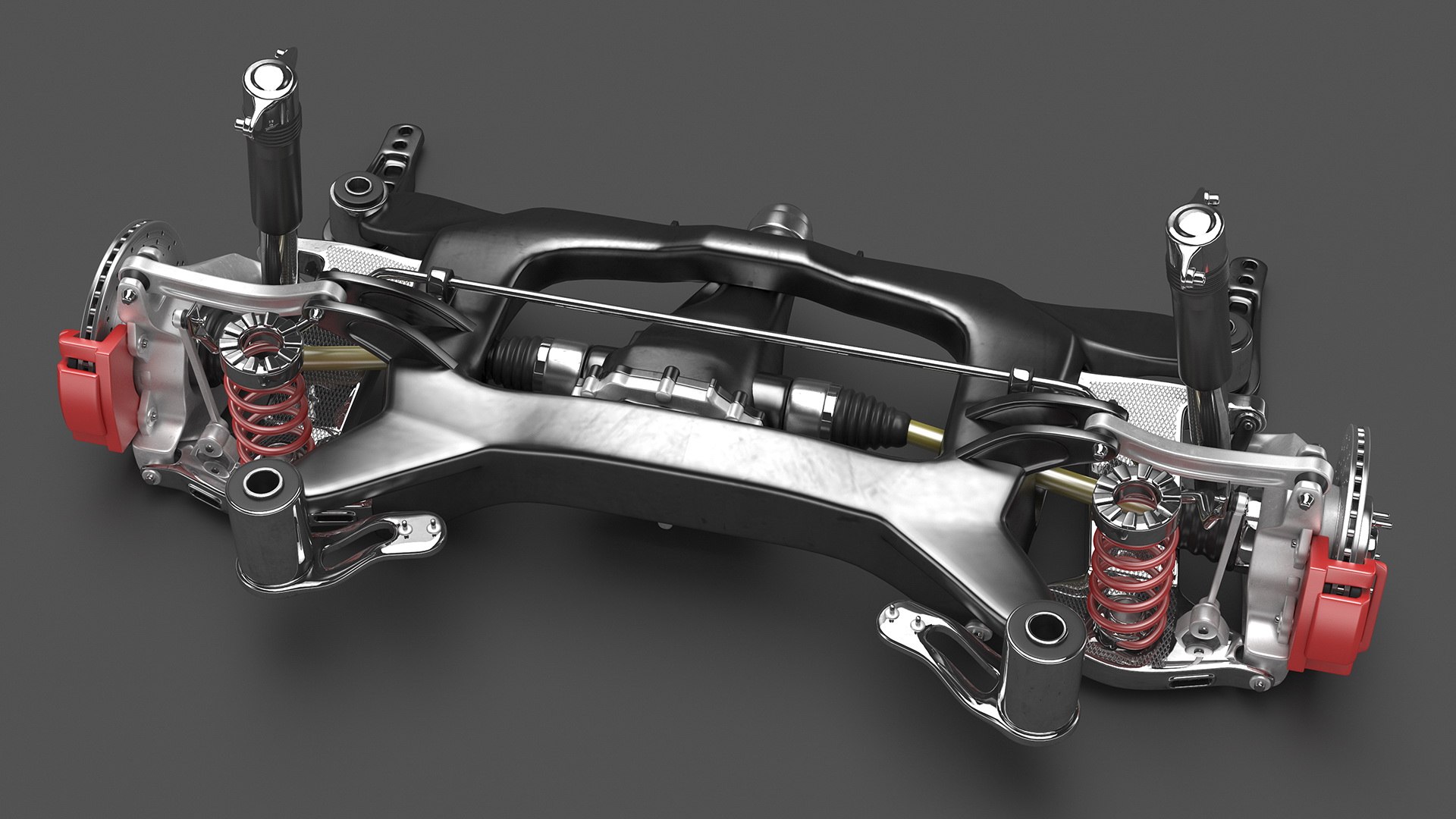 3D Car Front Suspension Assembly Model - TurboSquid 2201843