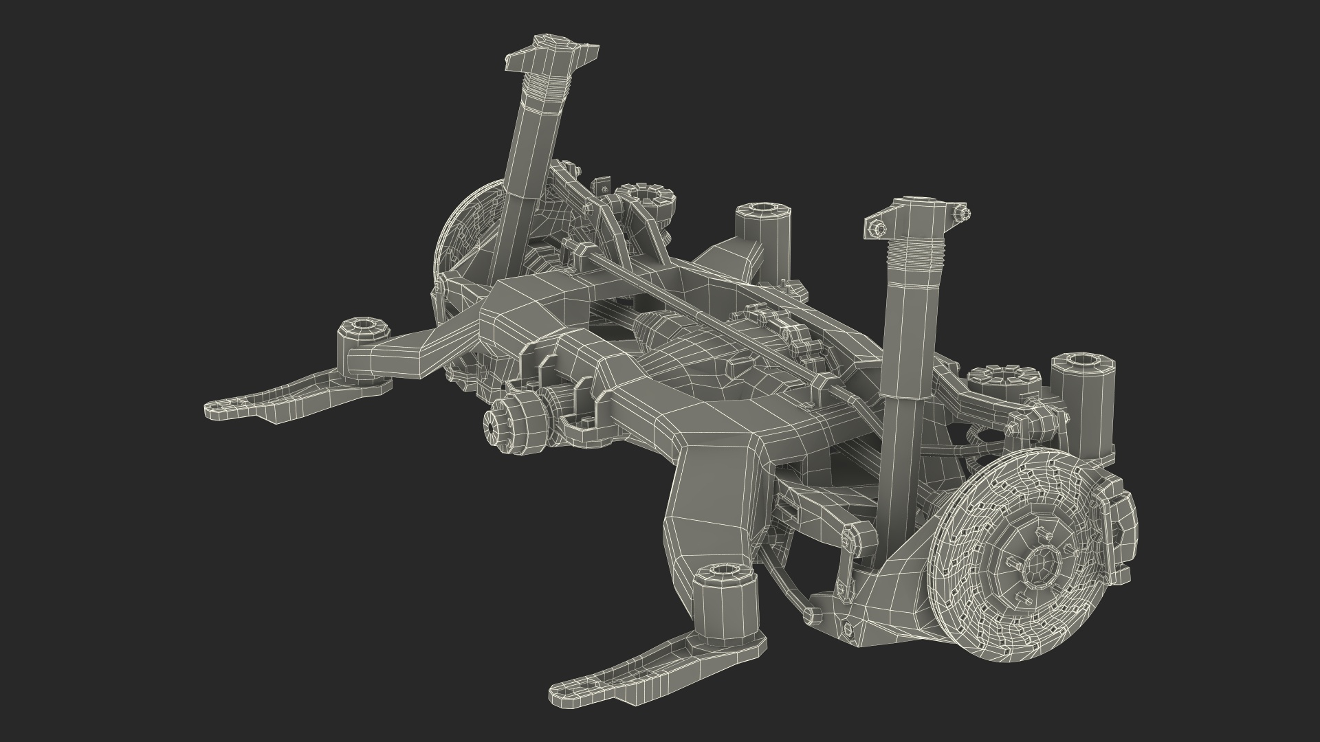 3D Car Front Suspension Assembly Model - TurboSquid 2201843