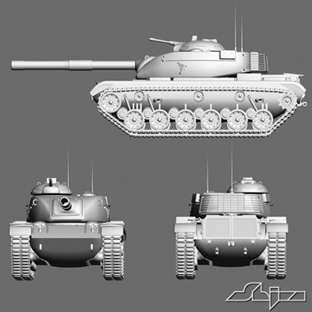 3ds Max Tank M60