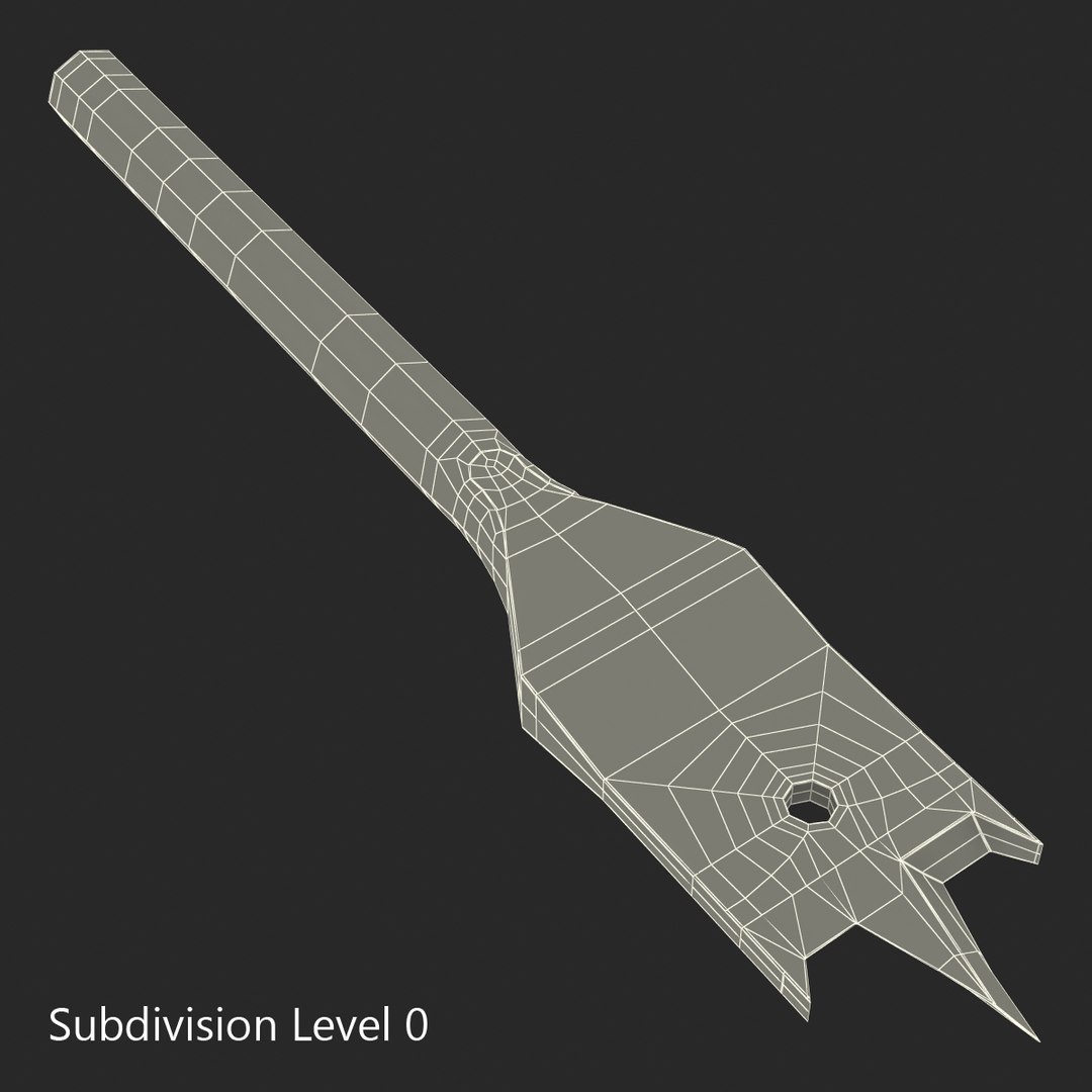 3d Model Drill Bit 4