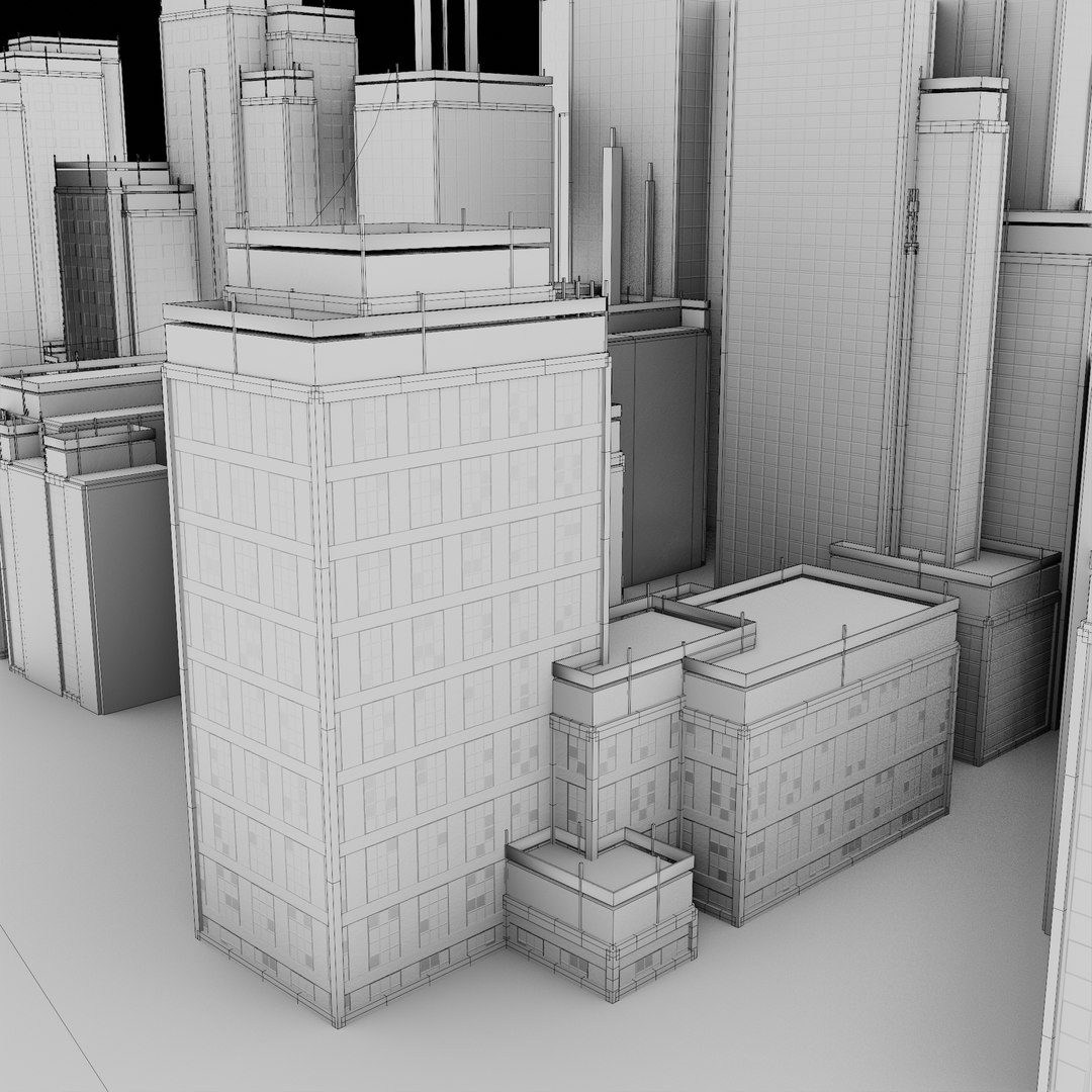 Blender Procedural CyberPunk Building Generator Low-poly 3D Model 3D ...