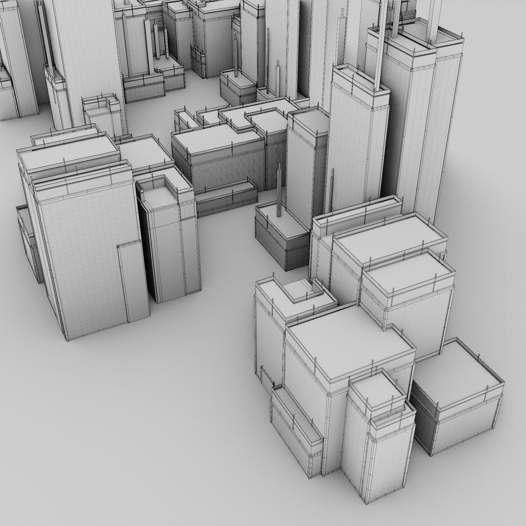 Blender Procedural CyberPunk Building Generator Low-poly 3D Model 3D ...