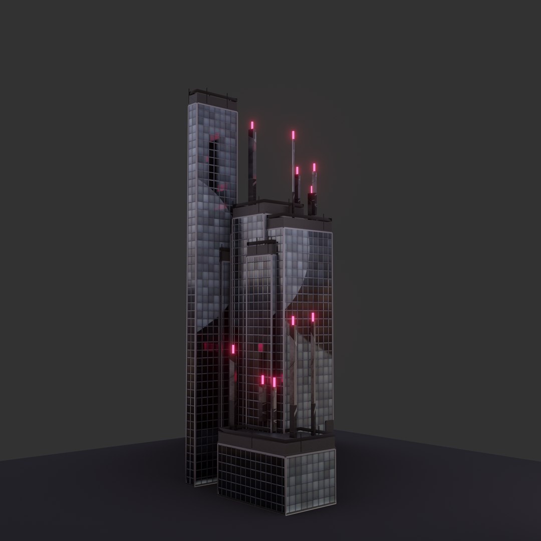 Blender Procedural CyberPunk Building Generator Low-poly 3D Model 3D Model - TurboSquid 2118529