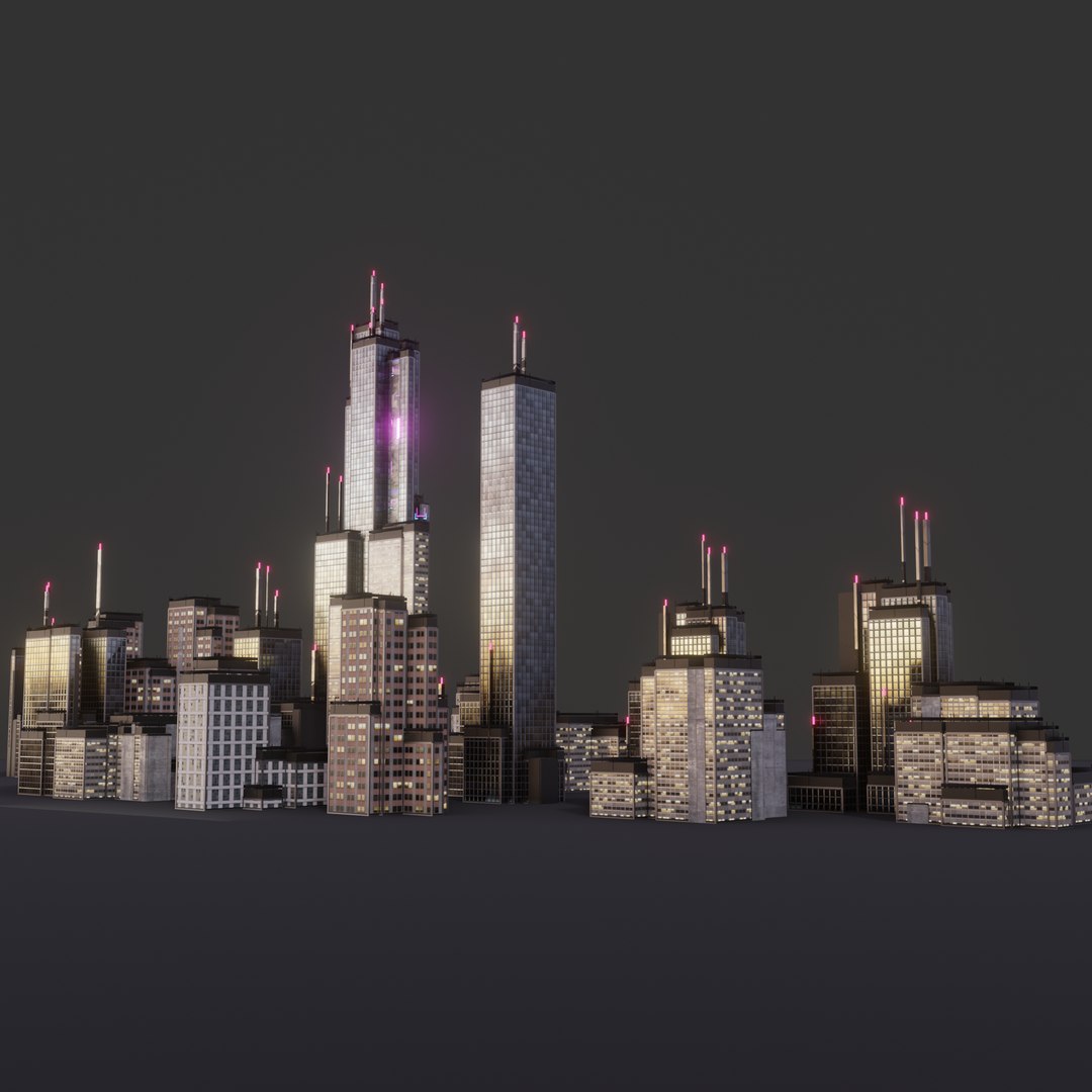 Blender Procedural CyberPunk Building Generator Low-poly 3D Model 3D Model - TurboSquid 2118529