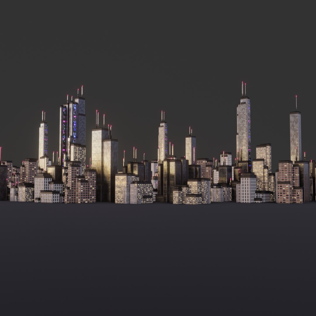 Blender Procedural CyberPunk Building Generator Low-poly 3D Model 3D Model - TurboSquid 2118529