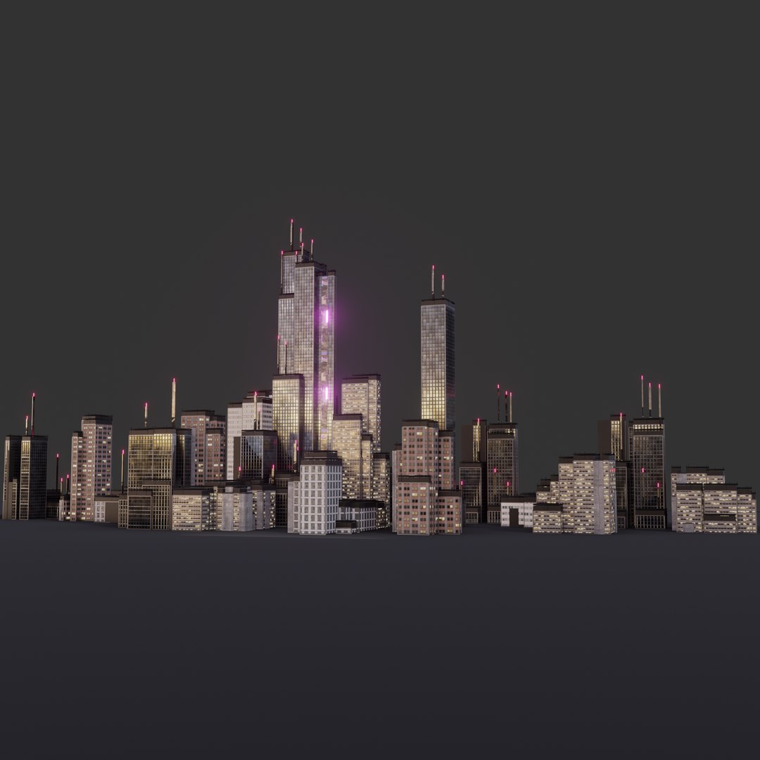 Blender Procedural CyberPunk Building Generator Low-poly 3D Model 3D Model - TurboSquid 2118529