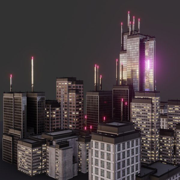 Future City Blender Models for Download | TurboSquid