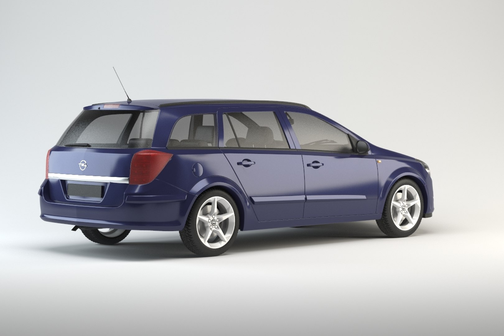 3d Model Opel Astra Caravan 2008