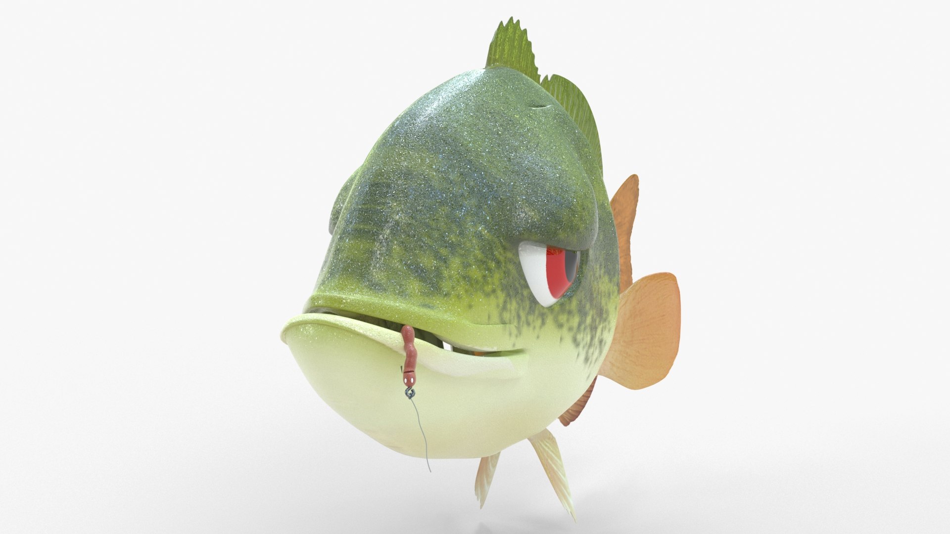 3D Cartoon Bass model - TurboSquid 1746809