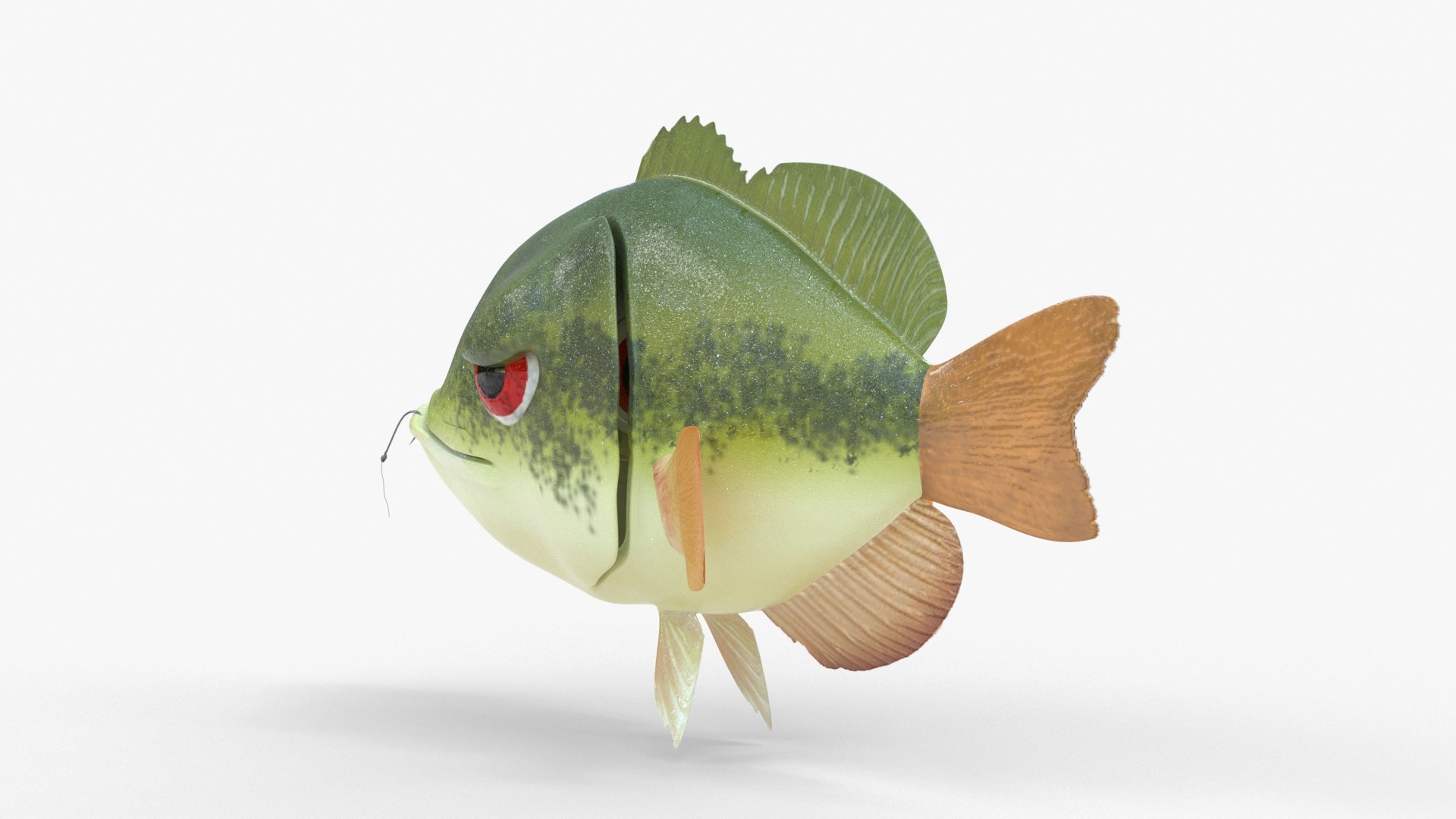 3D Cartoon Bass model - TurboSquid 1746809