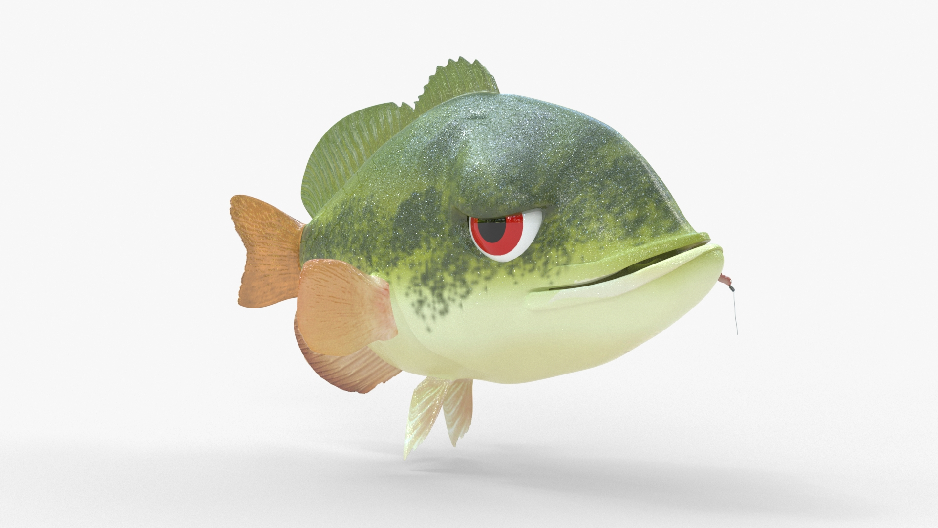 3D Cartoon Bass model - TurboSquid 1746809